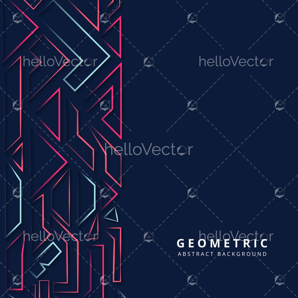Trendy abstract geometric shape vector background - Download Graphics ...