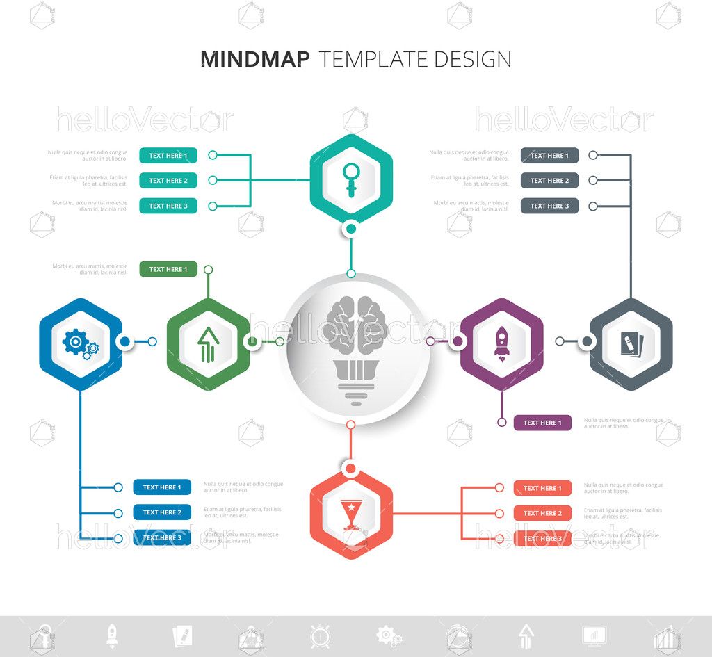 Mind map infographic template - Vector Illustration - Download Graphics ... Mind map infographic template - Vector Illustration - Download Graphics ...