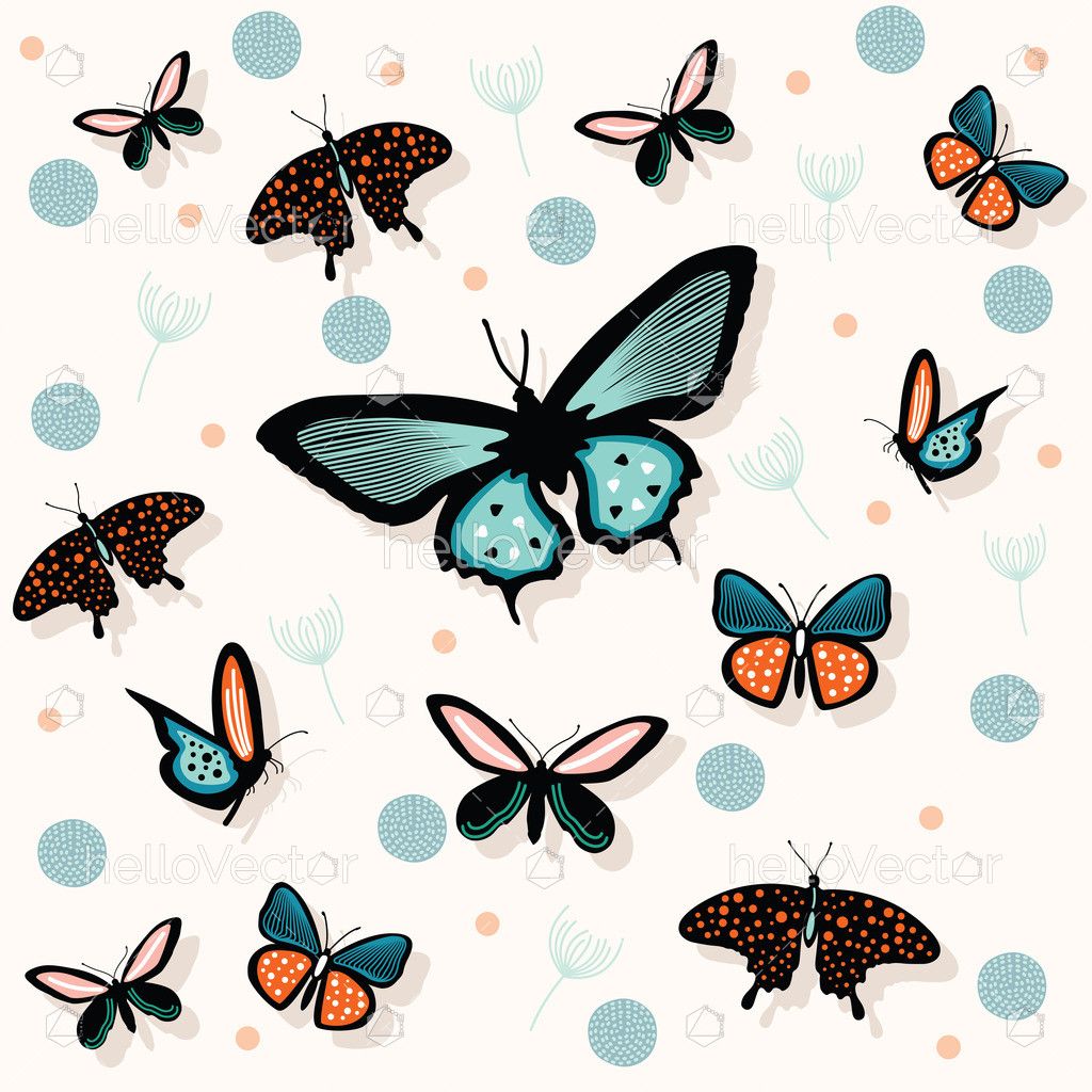 Butterfly background design for decoration - Download Graphics & Vectors