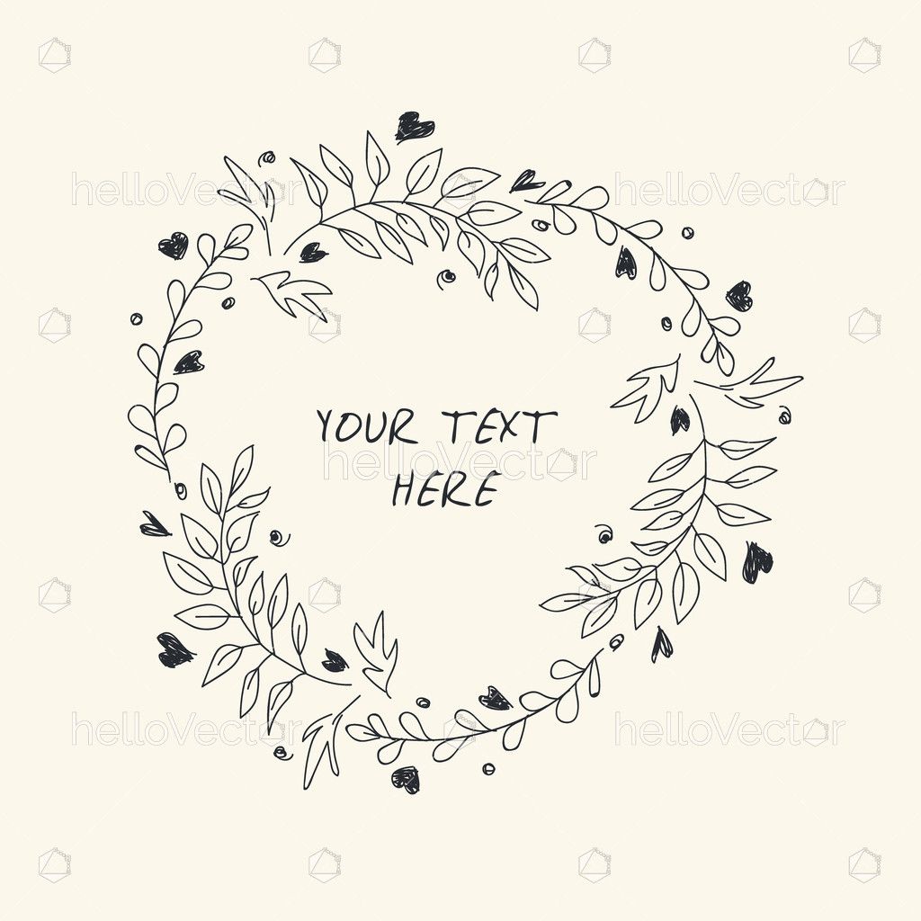 Floral circle frame design - Download Graphics & Vectors