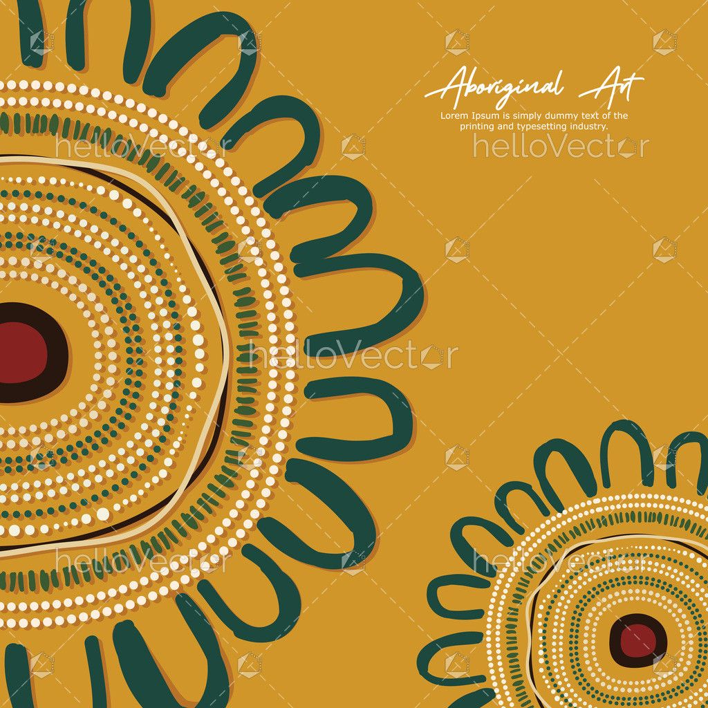 Aboriginal art poster design - Vector - Download Graphics & Vectors