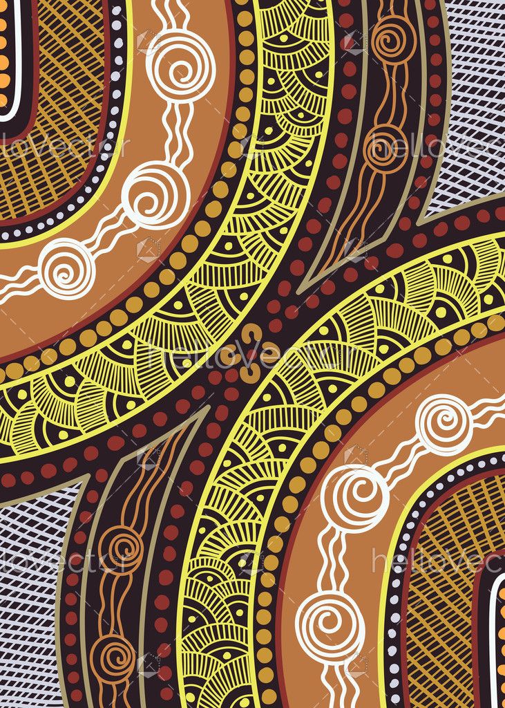 Vector aboriginal artwork ready to print - Download Graphics & Vectors