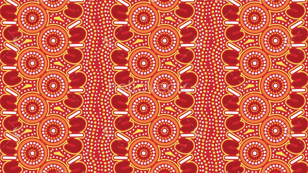 Aboriginal dot design seamless background - Download Graphics & Vectors