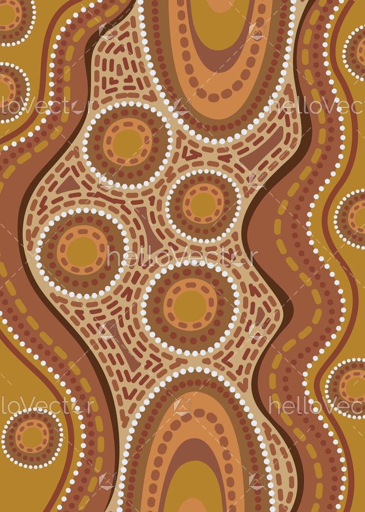 Vector Aboriginal Design Background - Download Graphics & Vectors