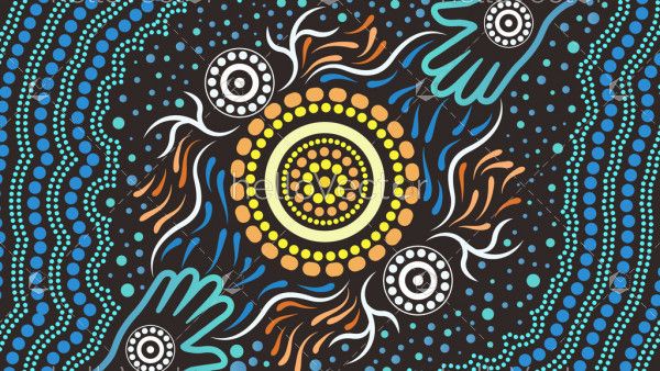 Illustration based on aboriginal style of background. - Download ...