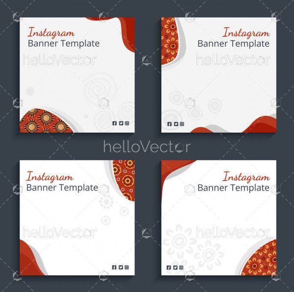 Editable Instagram banner templates - Download Graphics & Vectors