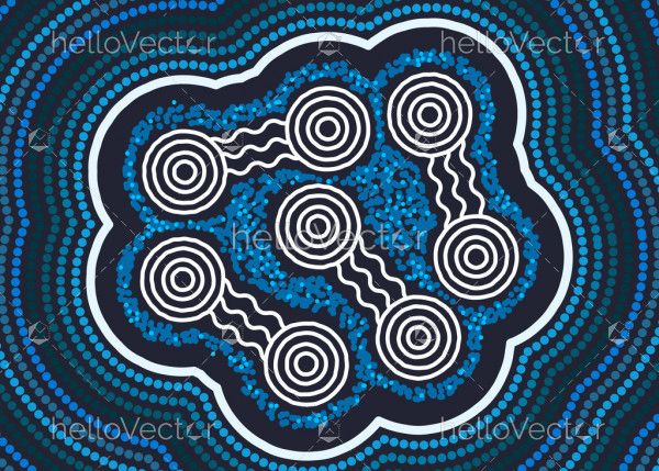 Aboriginal art background - Running Water Symbol - Download Graphics ...