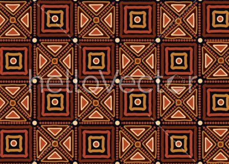 Brown aboriginal style seamless pattern background - Download Graphics ...