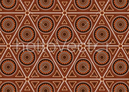 Brown aboriginal style seamless pattern background - Download Graphics ...