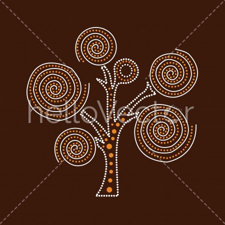Aboriginal Tree Illustration - Download Graphics & Vectors