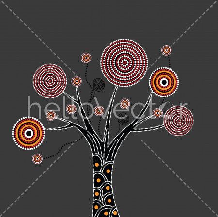Aboriginal Tree Illustration - Download Graphics & Vectors