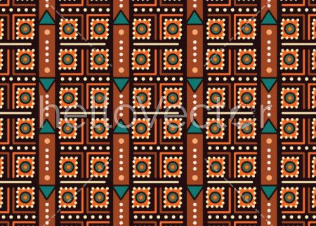 Illustration based on aboriginal style of seamless pattern background ...
