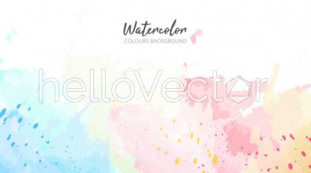 Abstract watercolor background - Vector Illustration - Download ...