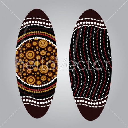 Aboriginal shield (Vector art). Illustration based on aboriginal style ...