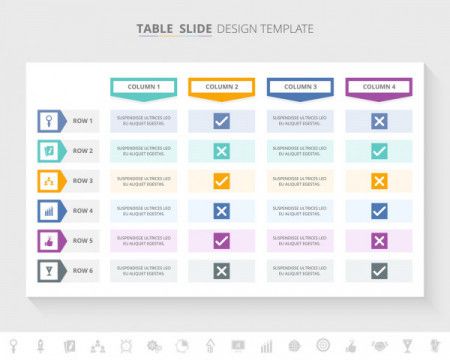 Infographic Table Layout - Download Graphics & Vectors