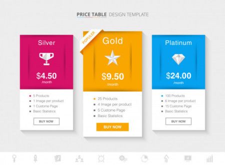 Price Chart Template Design - Download Graphics & Vectors