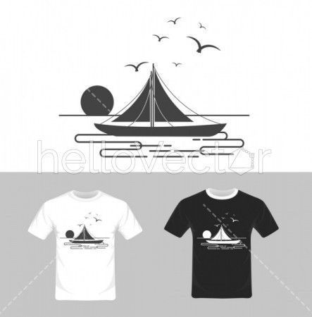T-shirt graphic design vector illustration - Download Graphics & Vectors