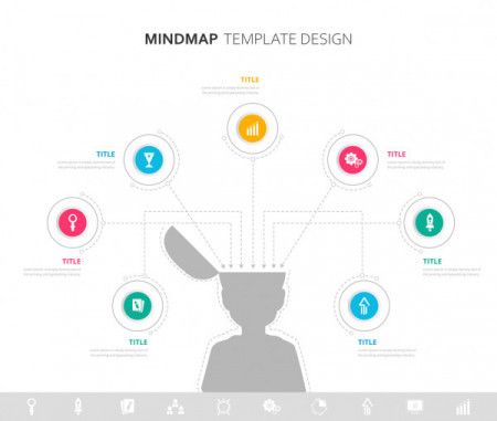 Mind map infographic template - Download Graphics & Vectors
