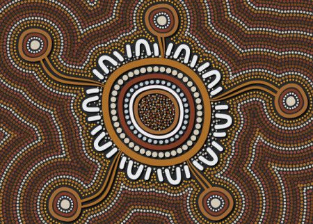 Aboriginal dot design artwork - Vector - Download Graphics & Vectors