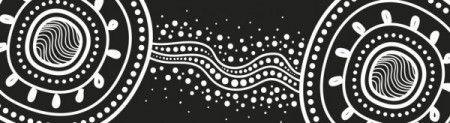 Aboriginal art vector painting, fitness and meditation concept ...