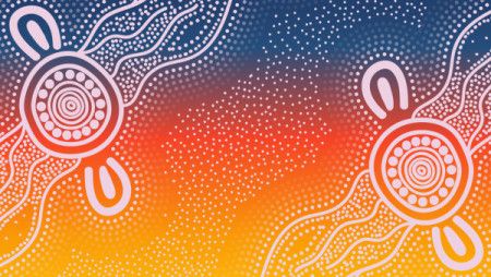 Aboriginal style of background illustration - Download Graphics & Vectors