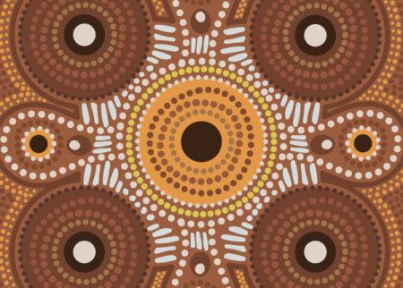 Dot design aboriginal vector background - Download Graphics & Vectors