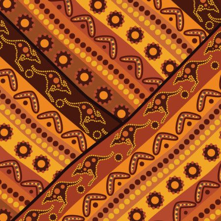 Australian Aboriginal Dot Footprint Artwork. Family Concept - Download ...