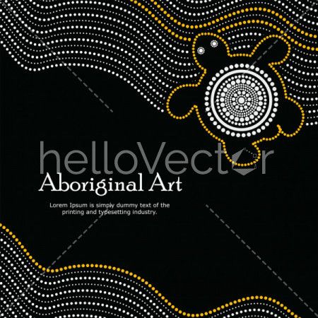 Aboriginal Turtle Painting - Download Graphics & Vectors